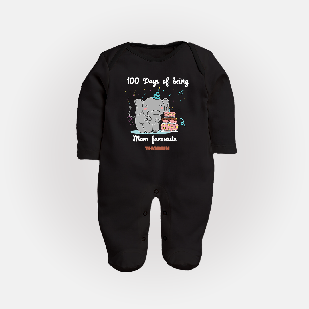 100 Days of Being Mom’s Favorite Sleep Suit | Custom Baby Sleep Suit f ...