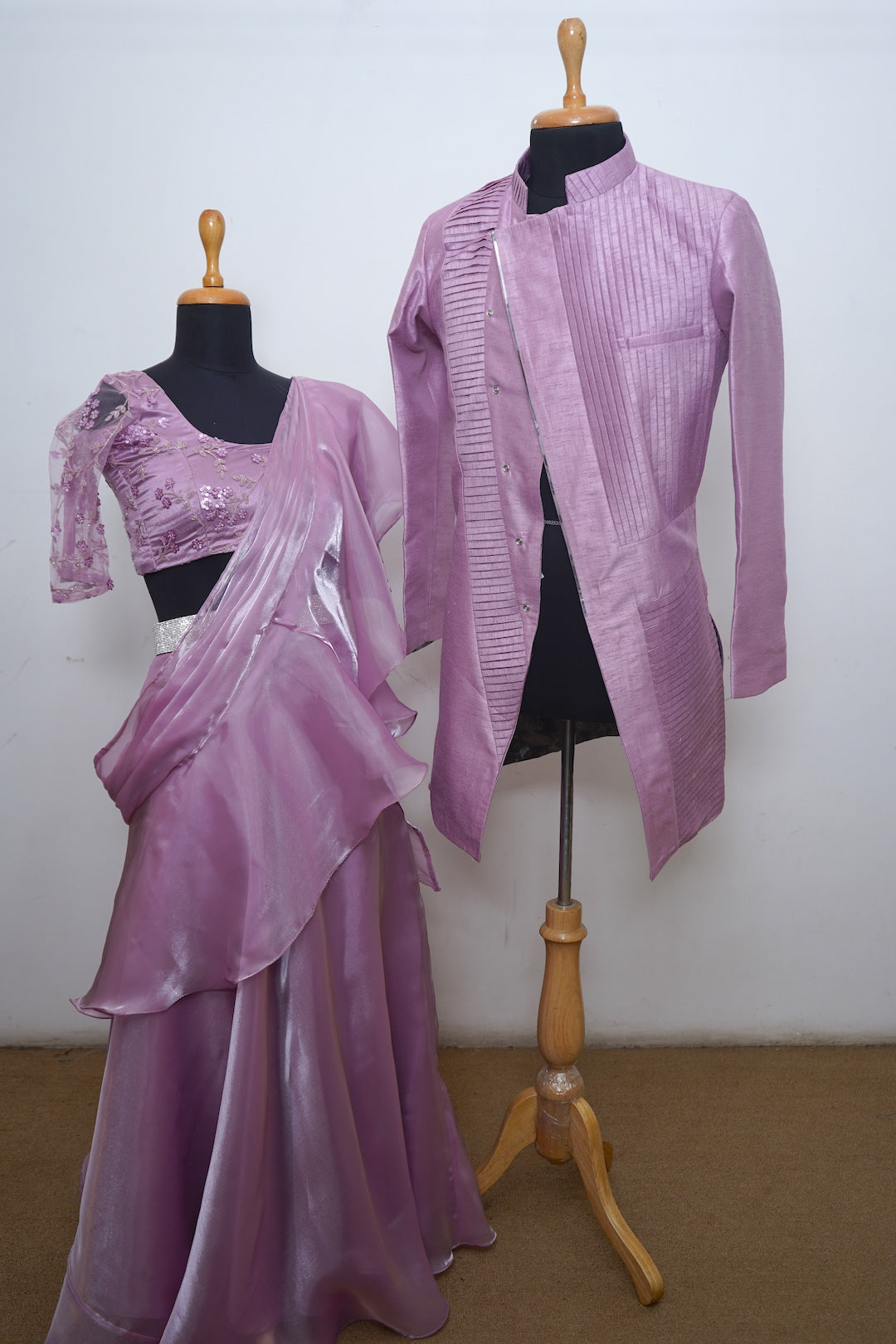 Onion Pink Couple Combo With Emphasis – Anveshana Clothing
