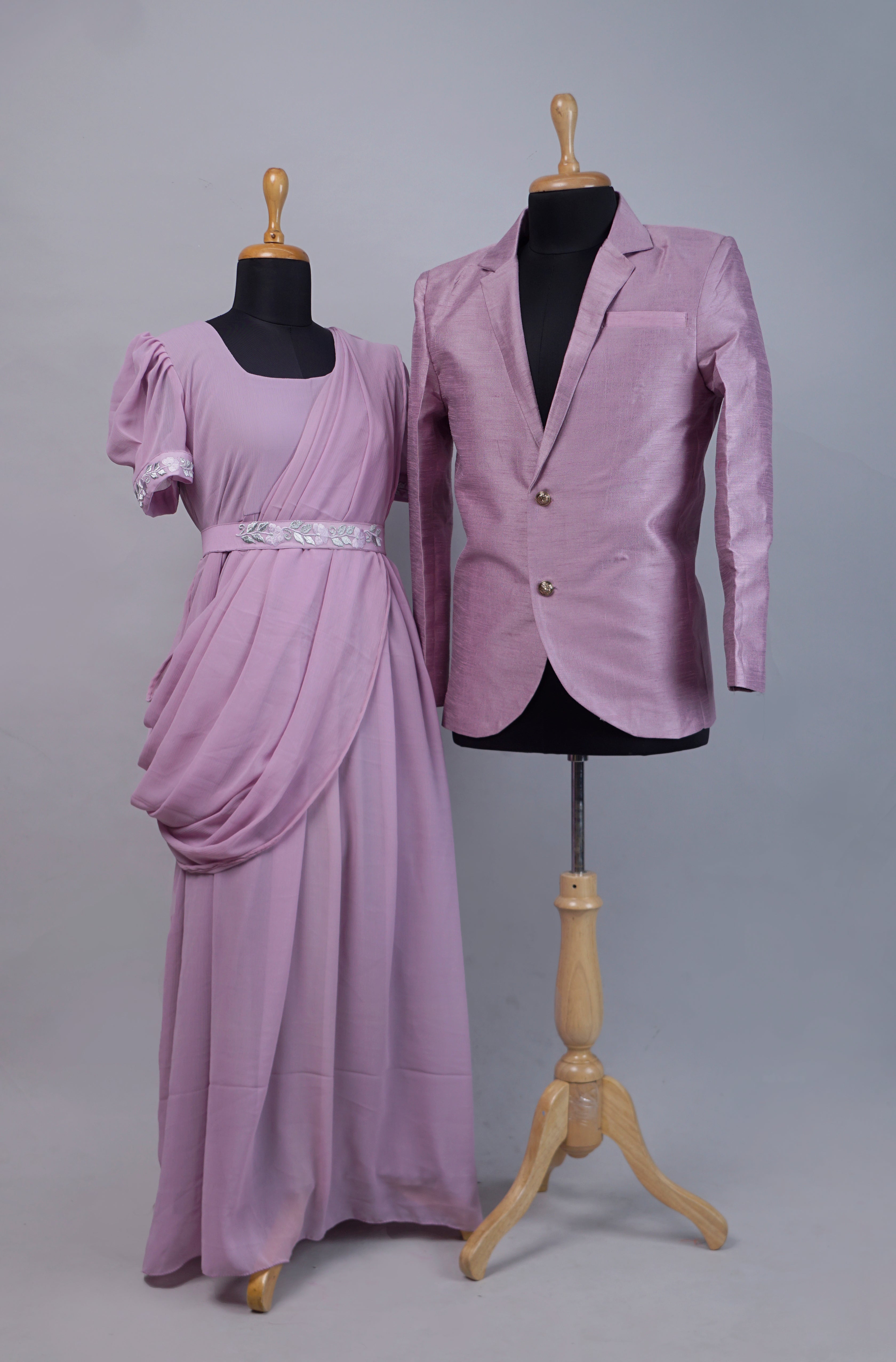 Lavender Couple Combo Matching Set – Anveshana Clothing